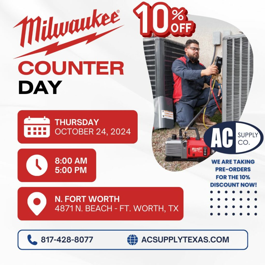 Milwaukee Counter Day - AC Supply Co. Milwaukee Tools 10% Off